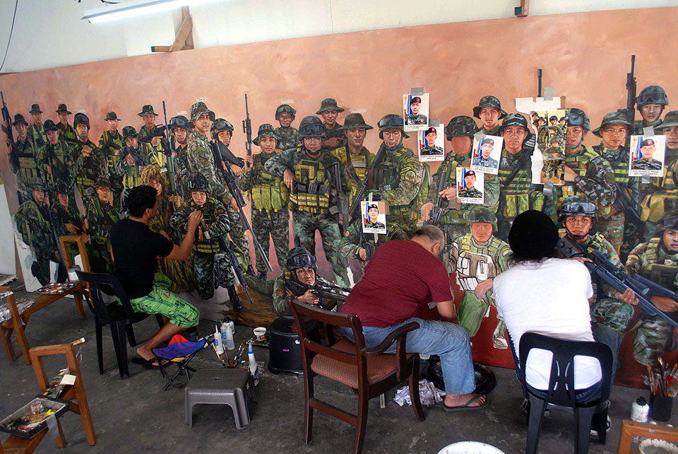 SAF44 mural now at Coconut Palace | GMA News Online