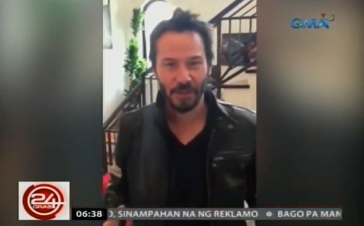 WATCH: Keanu Reeves' message to Manny Pacquiao | GMA News Online
