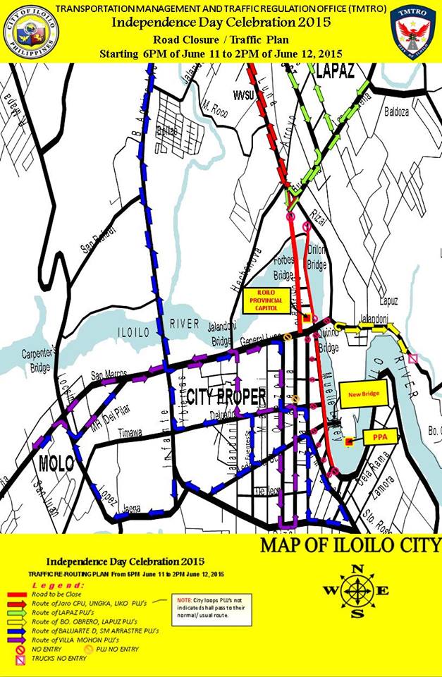 Some Iloilo City roads closed to traffic for PNoy-led Independence Day ...