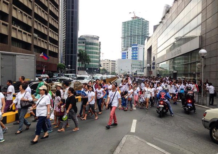 Artists, Makati residents march to protest VP Binay's 2016 presidential ...