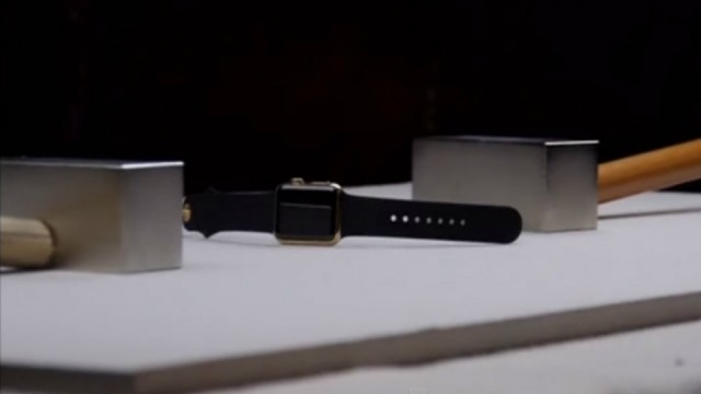 $10,000 Gold Apple Watch smashed in magnet crash test