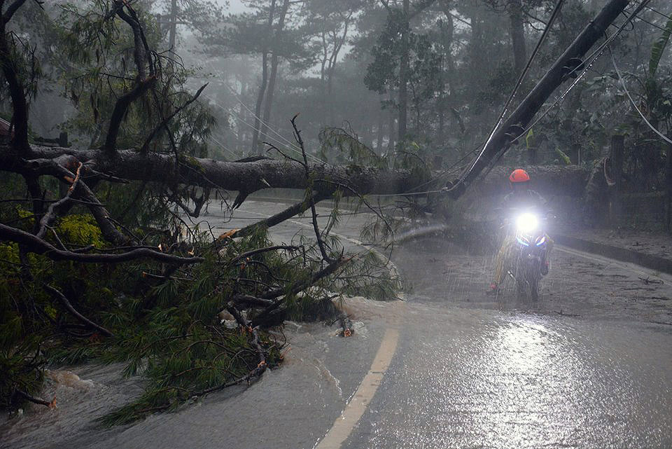 Typhoon Ineng showers Baguio with more than two weeks' worth of rain in ...