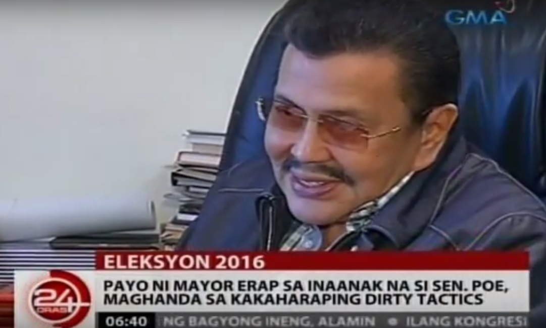 Erap teases Poe: Run as my VP, be president for 9 years | GMA News Online