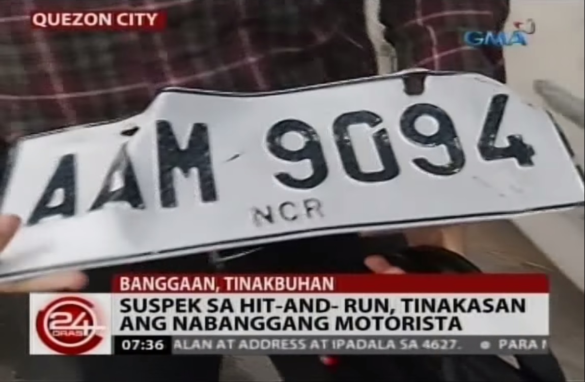 Driver in hit-and-run incident traced using license plate that came off ...