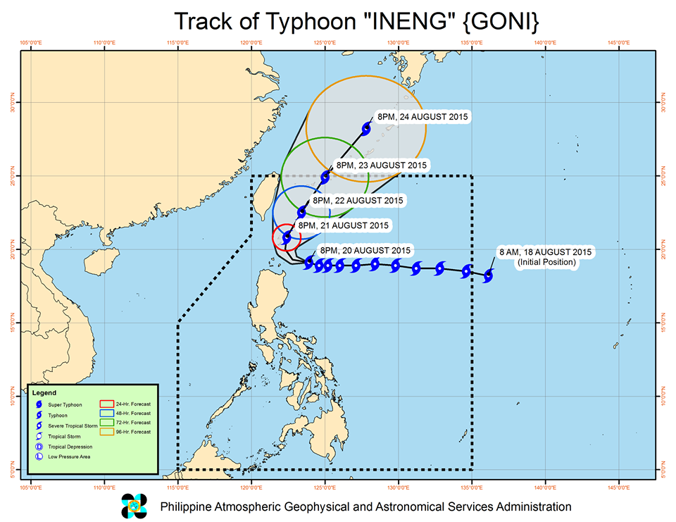 Typhoon Ineng slows further, but maintains strength | GMA News Online