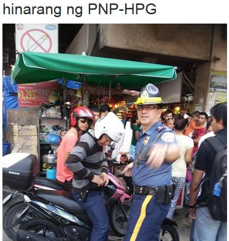PNP-HPG flags down counterflowing cop in Pasay City | GMA News Online