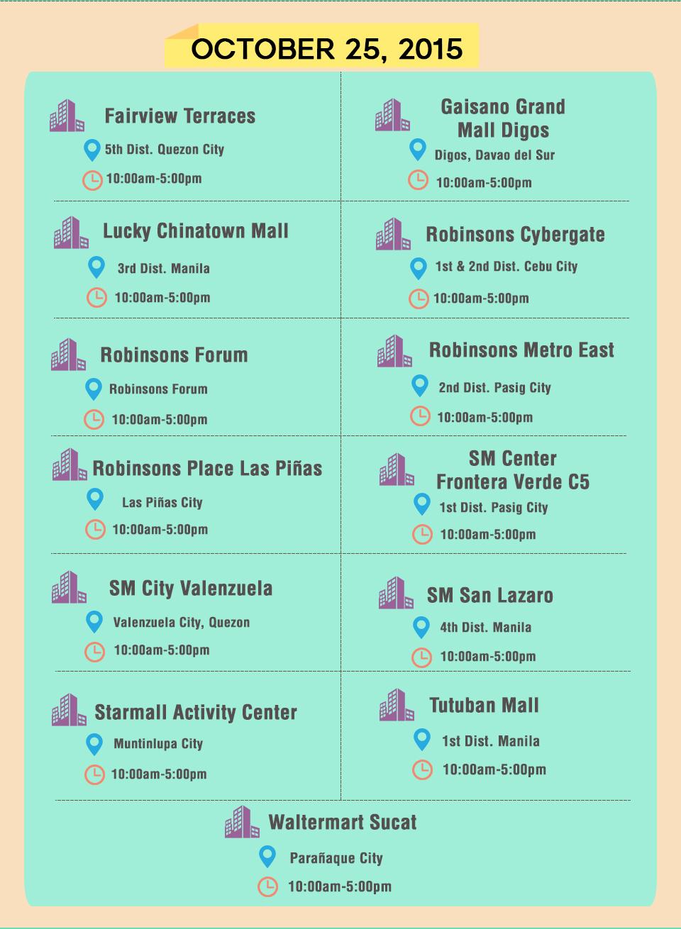 Schedule of Comelec satellite registration at malls | Philippine News