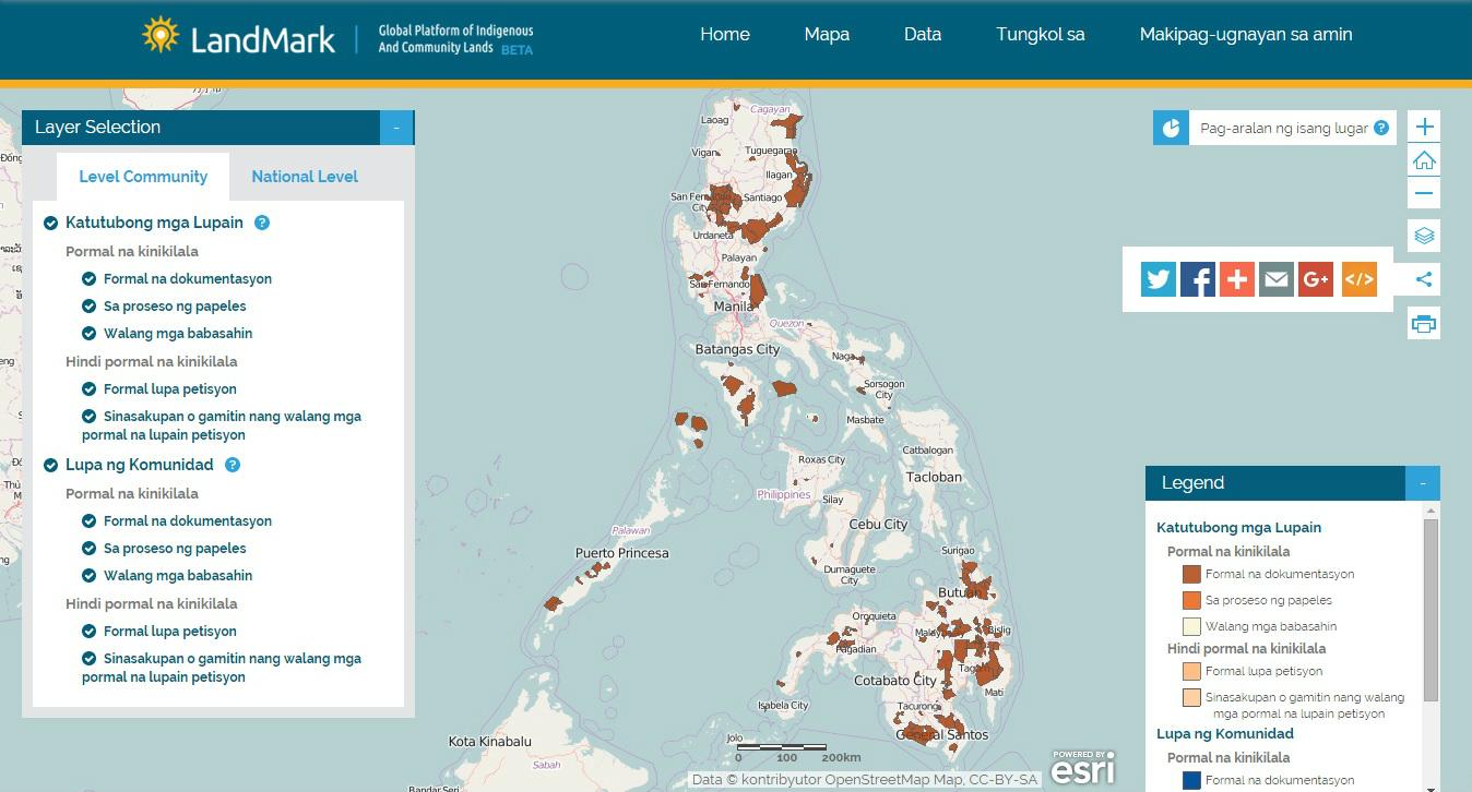 PHL indigenous peoples get interactive map to help secure land rights ...