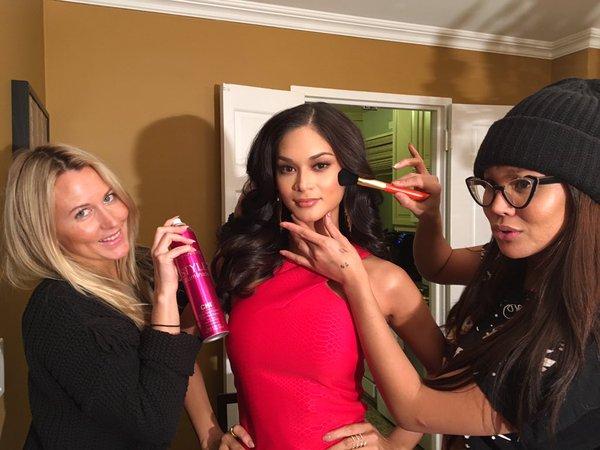 Behind the scenes of Pia Wurtzbach’s appearance on Good Morning America ...
