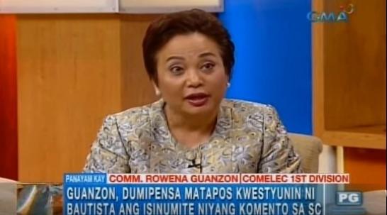Guanzon to politicians: Do not interfere with Comelec | GMA News Online