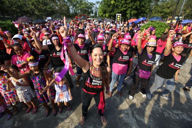 Hundreds join One Billion Rising mass action at Luneta | Photos | GMA ...