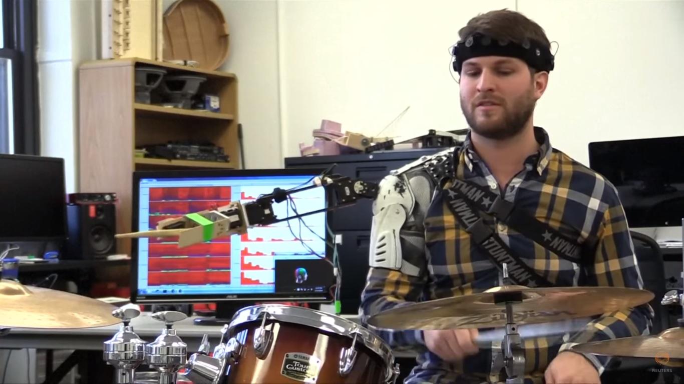 This robotic arm lets you be a three-handed drummer | GMA News Online