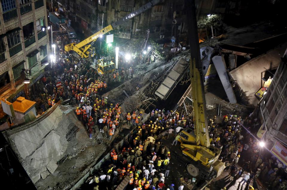 Death toll in India flyover collapse rises to 23, with 90 rescued | GMA ...