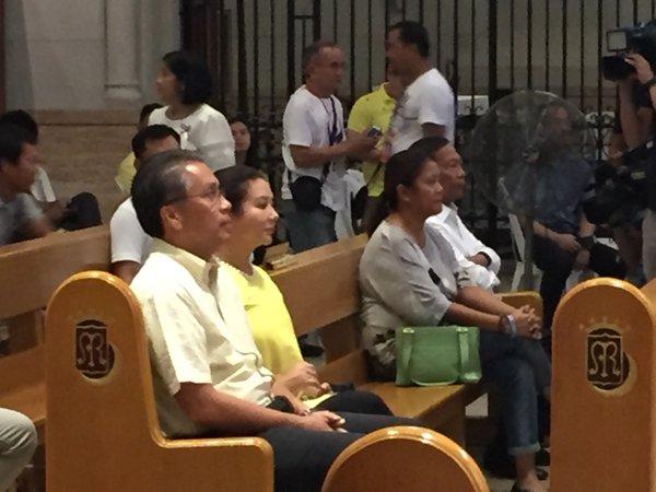 Nancy Binay on father sharing the same pew with Mar, Korina: Awkward ...