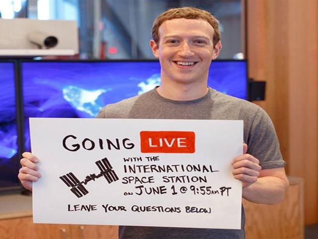 Zuckerberg announces first ever Facebook Live event from space | GMA ...