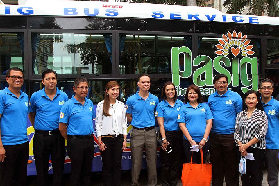 Environmentally sustainable bus service launched in Pasig | Photos ...