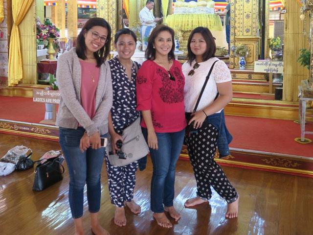 VP-elect Leni Robredo takes Myanmar vacation with daughters | GMA News ...