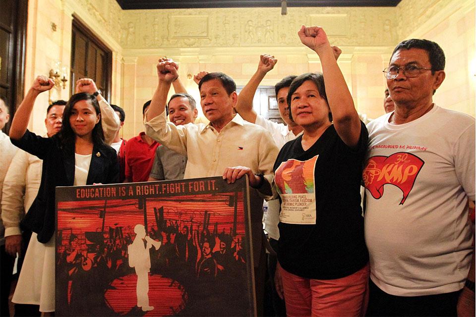 Duterte meets with militant groups in Malacañang | Photos | GMA News Online