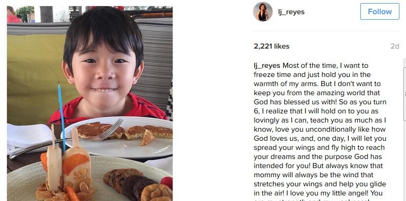 LJ Reyes posts touching birthday message for son Aki | GMA News Online