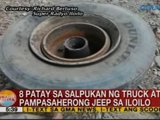 8 killed, 5 hurt in Iloilo jeepney-truck collision | GMA News Online