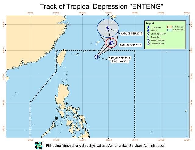 LPA develops into tropical depression, now named Enteng | GMA News Online