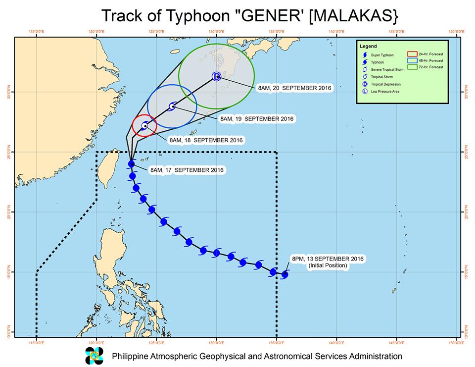 Typhoon Gener now out of PAR — PAGASA | GMA News Online