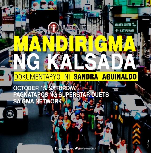 'MANDIRIGMA NG KALSADA,' dokumentaryo ni Sandra Aguinaldo ngayong ...