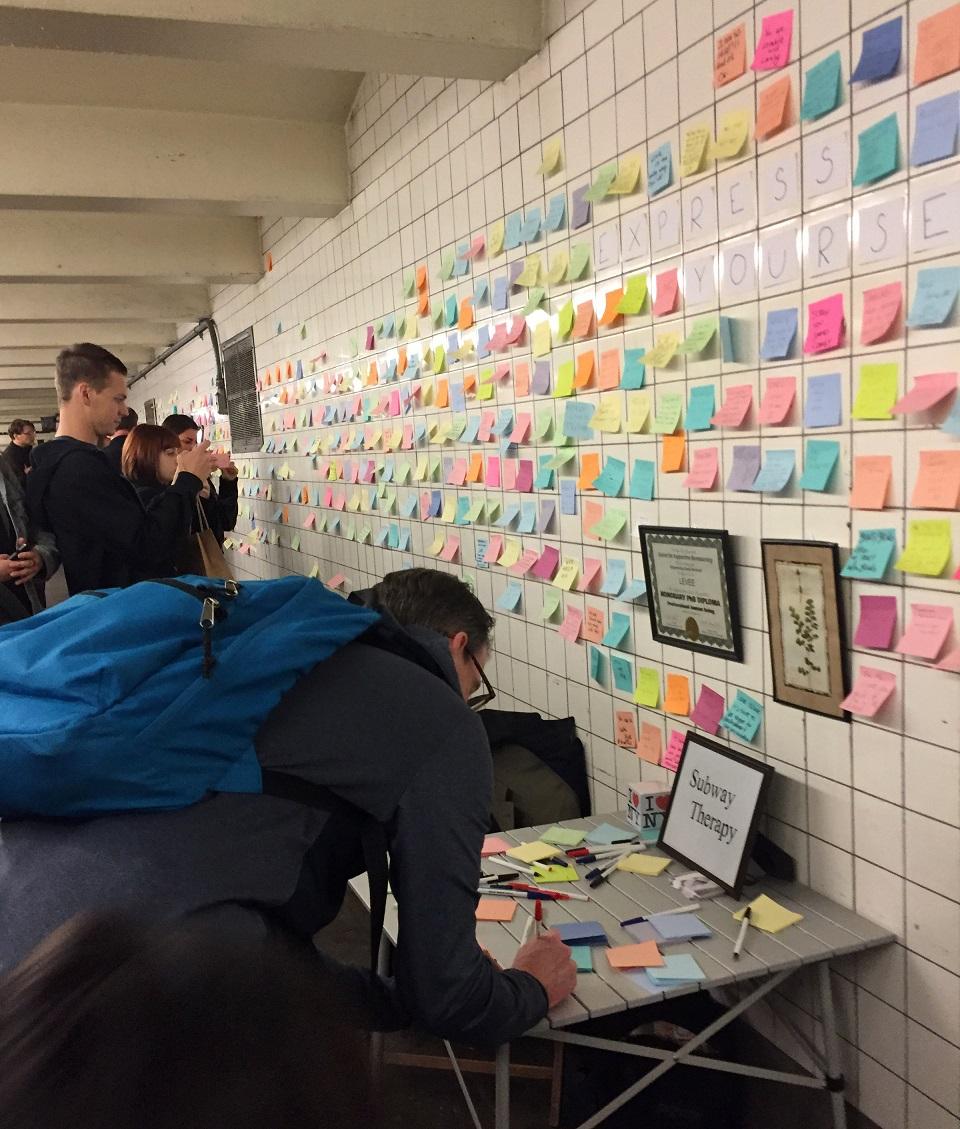 New York's anti-Trump sticky notes head for museum preservation | GMA ...