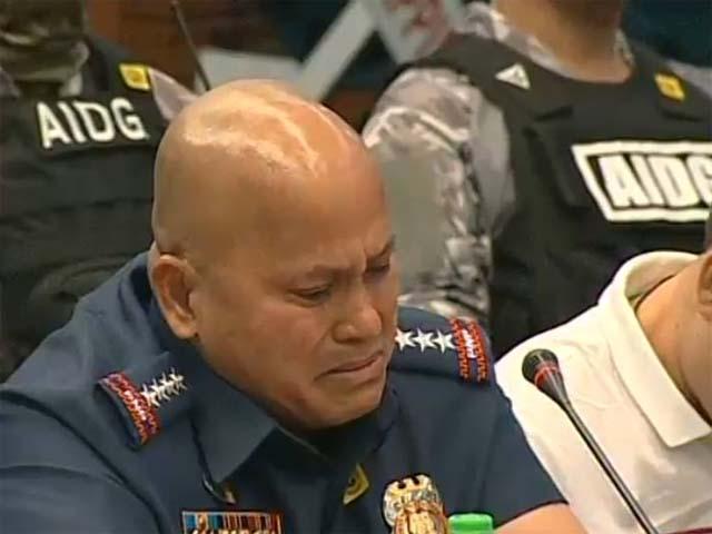 Pnp Chief Dela Rosa Becomes Emotional During Senate Probe Gma News Online