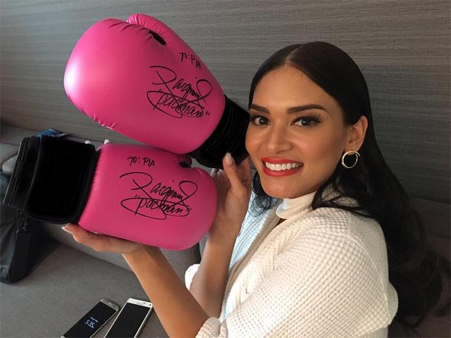 Pia Wurtzbach counting on KO win, cheers for Pacquiao live for the ...