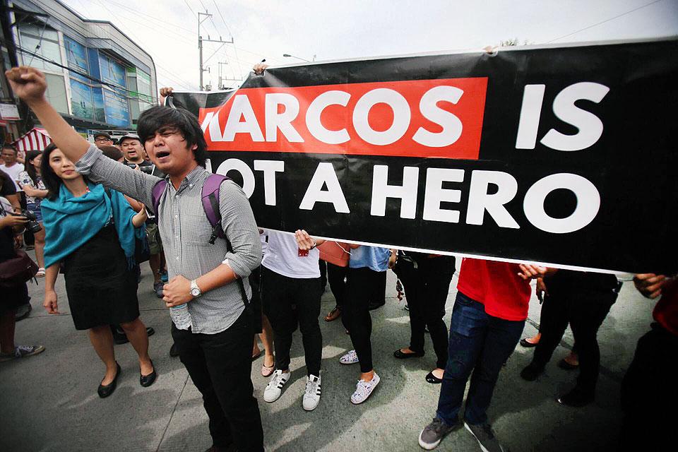 #MarcosNOTaHero top trending topic in PHL as protests surge | GMA News ...