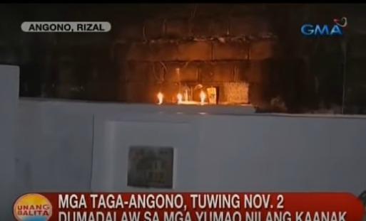 Police prepared for volume of people in Angono cemeteries for All Souls ...