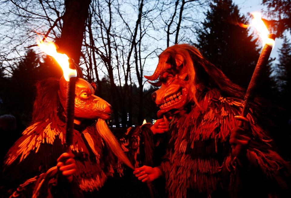 In Germany, ‘Perchten’ monsters ward off darkness for Christmas | GMA ...