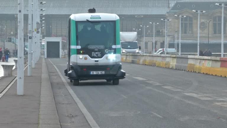 First self-driving bus line opens in Paris | GMA News Online