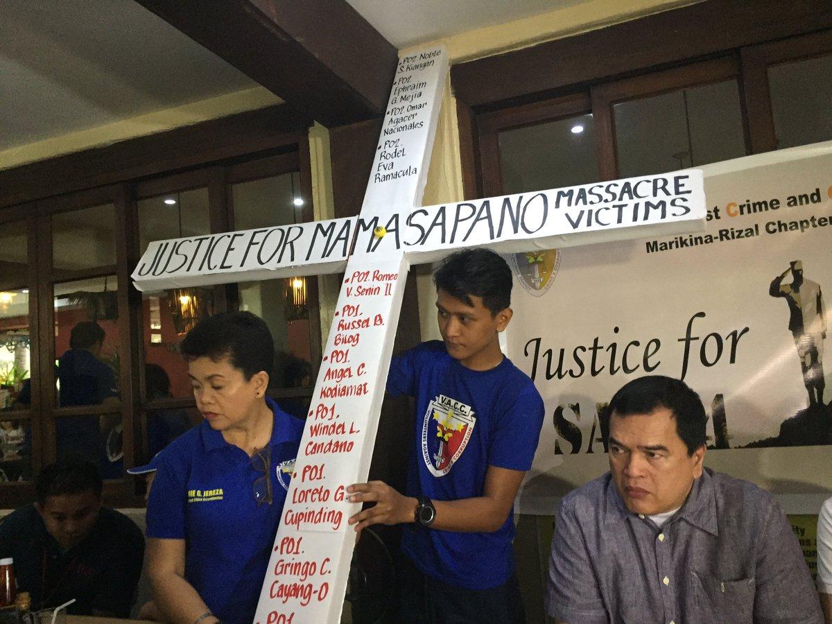 SAF 44 kin rally outside Ombudsman on Mamasapano clash 2nd anniversary ...