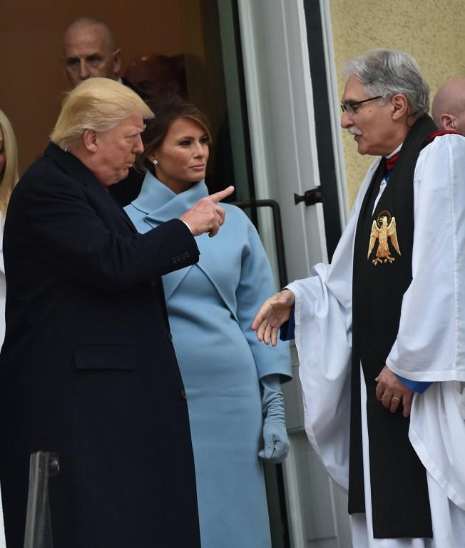 Trump begins inauguration day activities with church service | GMA News ...