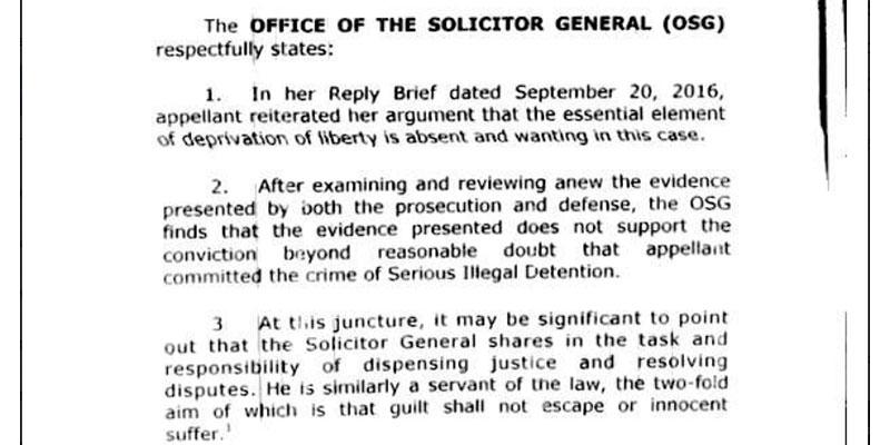 Duterte's SolGen moves to acquit Napoles in Luy case | GMA News Online