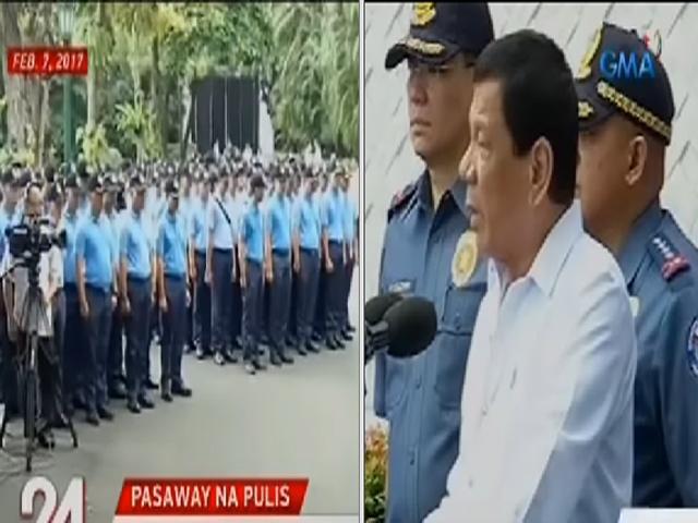 Ilang pulis na 'sinabon' ni Duterte sa Palasyo, masama ang loob | GMA ...