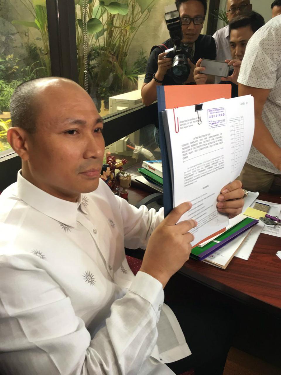 Magdalo party-list solon files impeachment complaint vs. Duterte | GMA ...