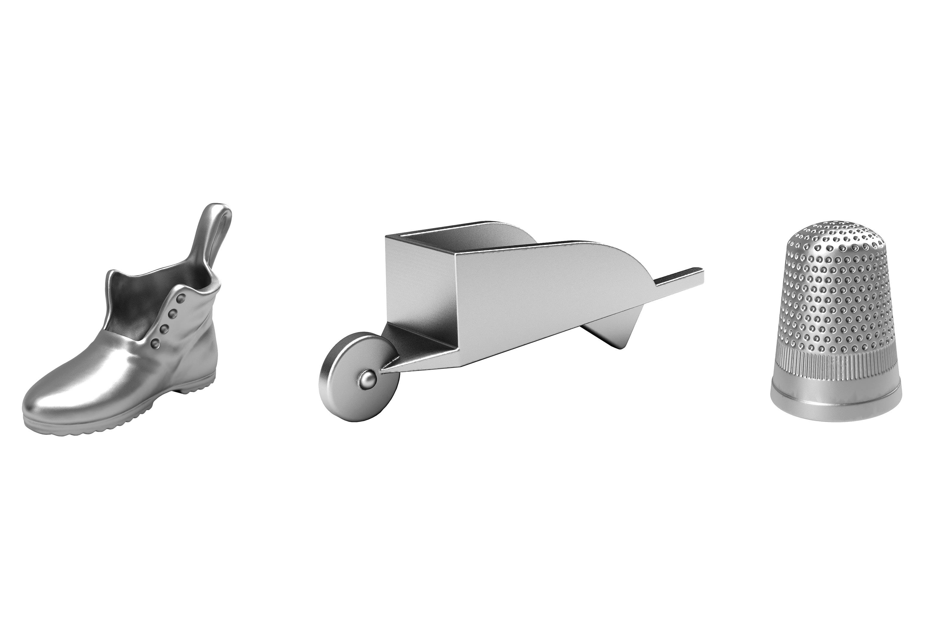 Thimble, wheelbarrow, boot kicked out of Monopoly board game | GMA News ...