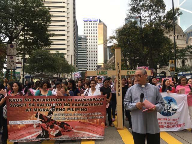 Pinoy group in HK holds Holy Week procession to depict OFW sacrifices ...