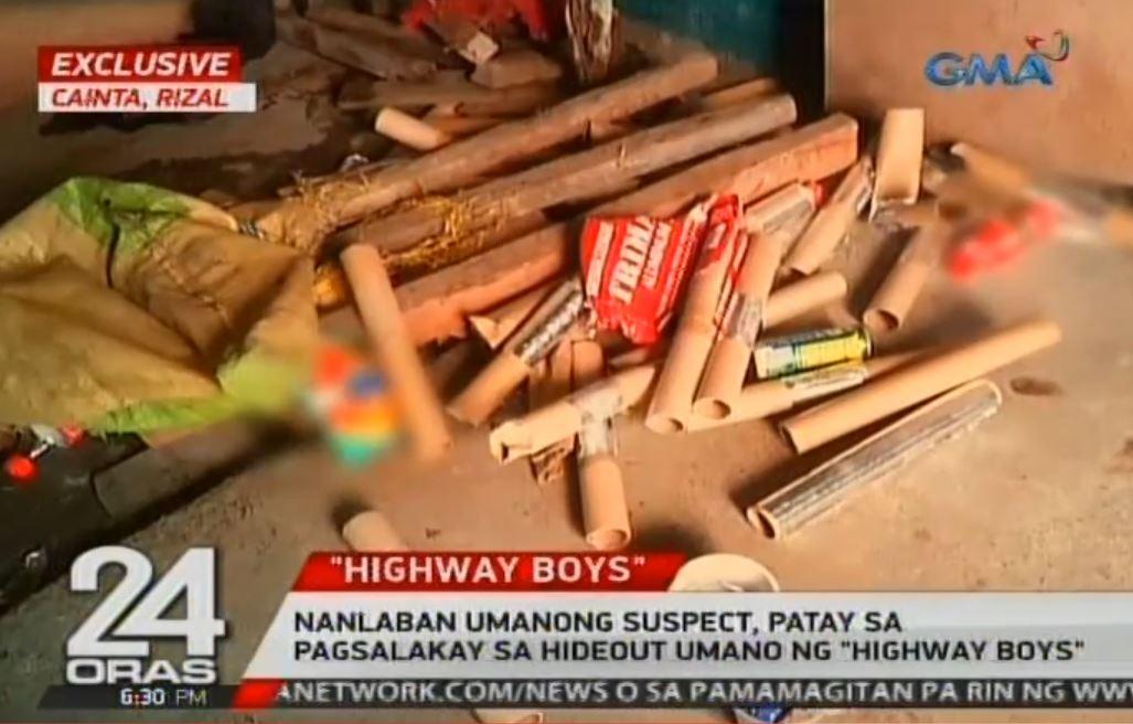 Cainta PNP kills primary target at Highway Boys' hideout | GMA News Online