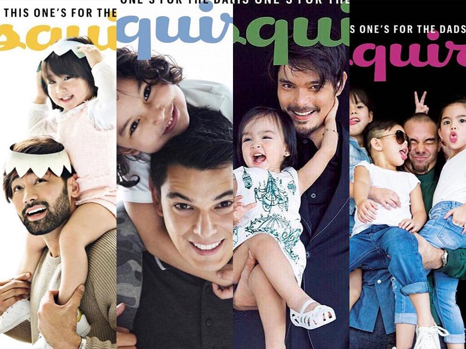 Celebrity dads and kids on cover of men’s lifestyle mag for Father’s ...
