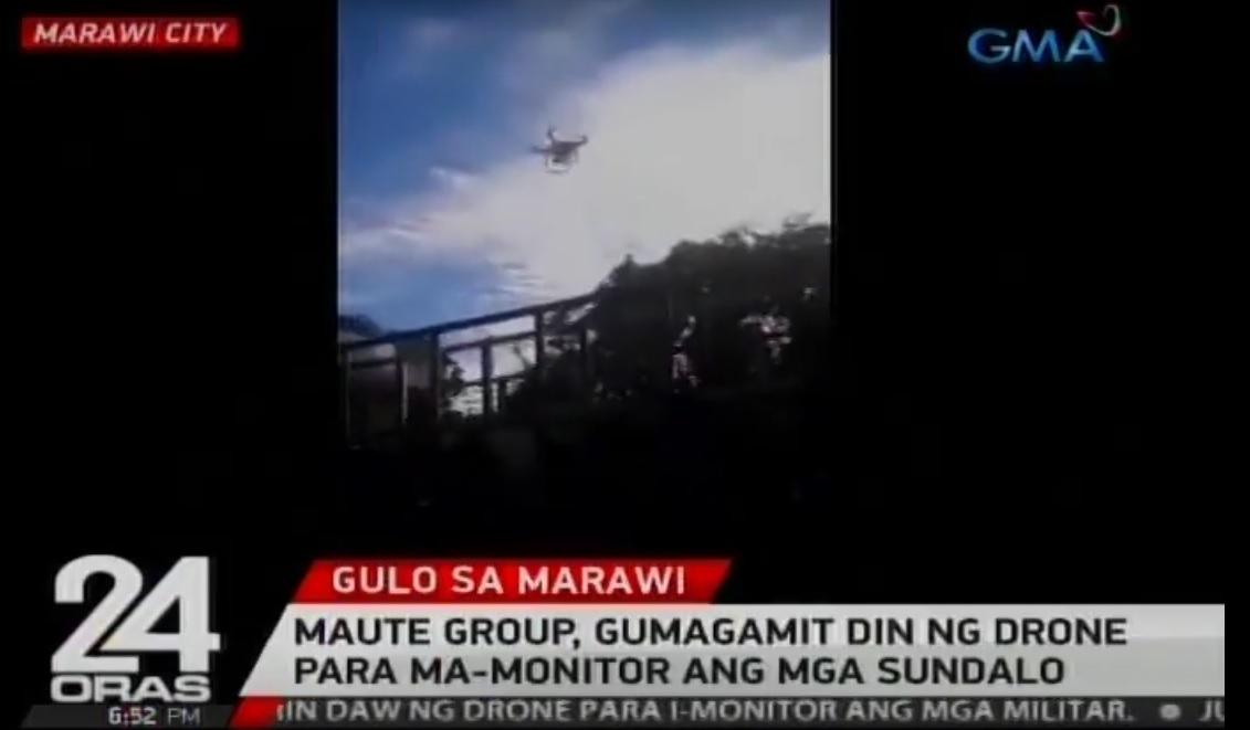Maute-ISIS bandits use drone in Marawi to evade pursuing soldiers | GMA ...