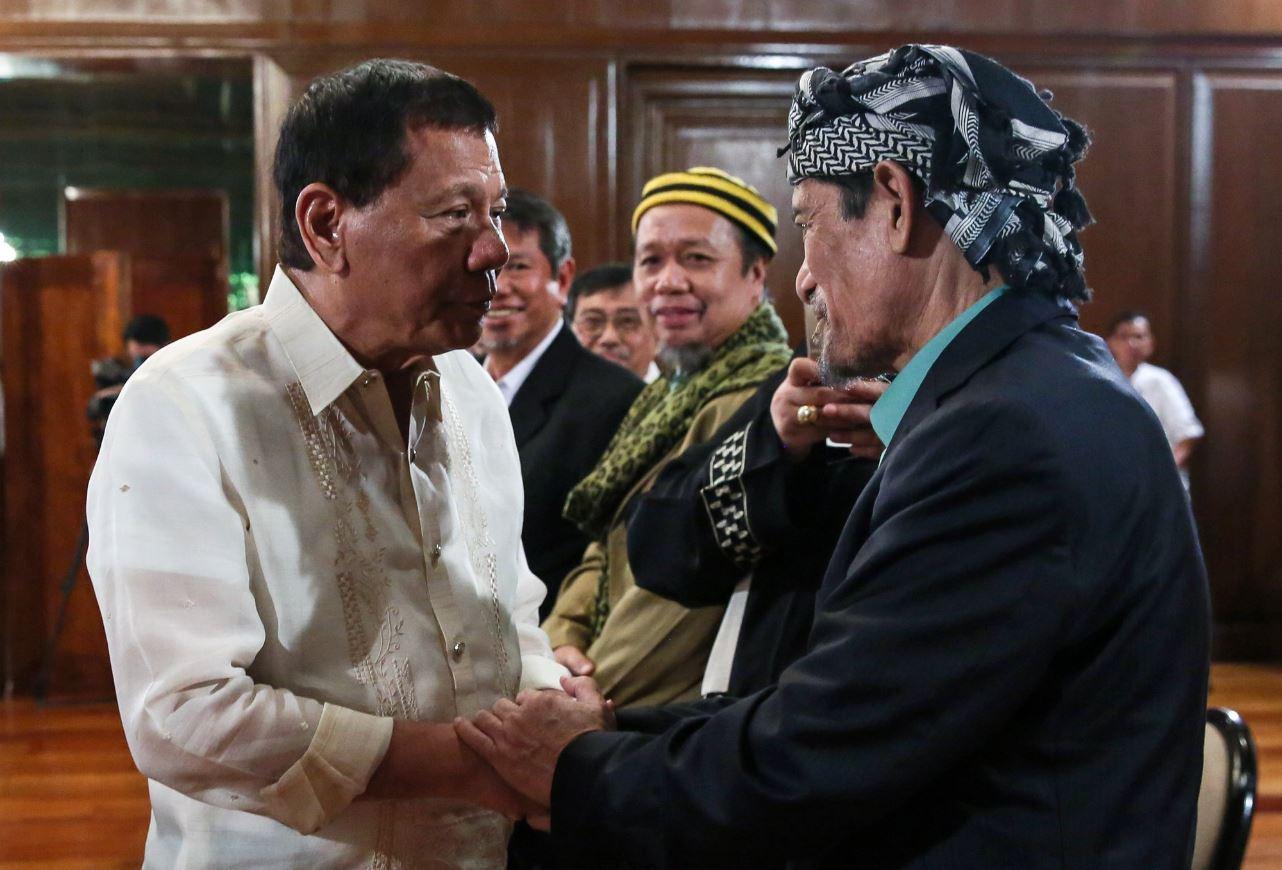 Duterte, Nur Misuari meet with GPH, MNLF panels in Malacañang | GMA ...