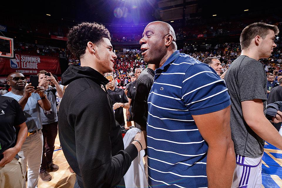 Magic Johnson dazzled by Ball magic for Lakers | GMA News Online