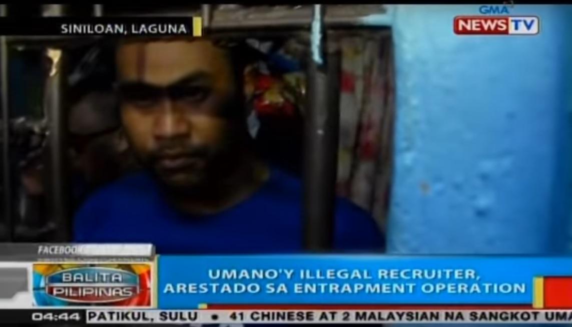 Umano’y illegal recruiter huli sa entrapment sa Laguna | Balitambayan