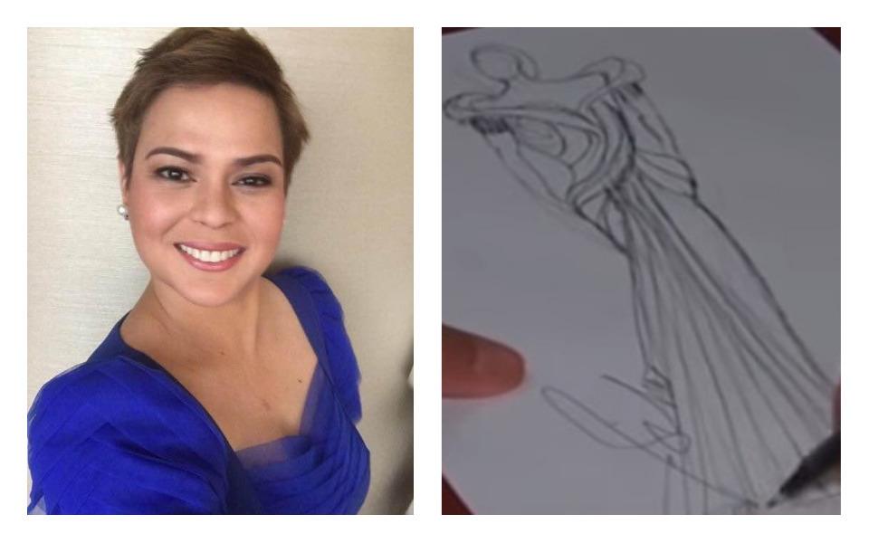Sketch of Inday Sara’s Filipiniana gown for SONA | GMA News Online