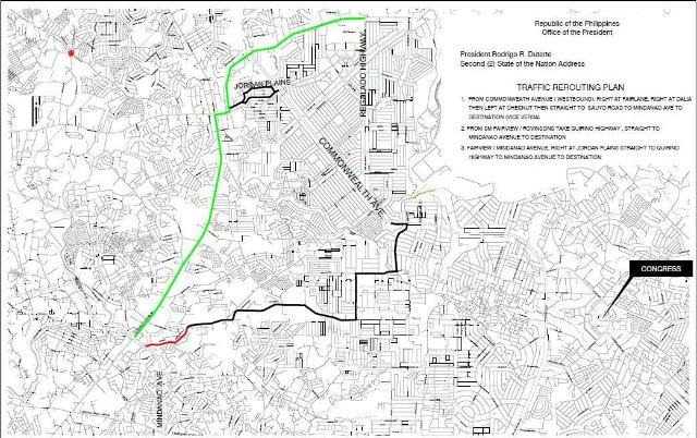 MMDA releases rerouting plan for SONA 2017 | GMA News Online