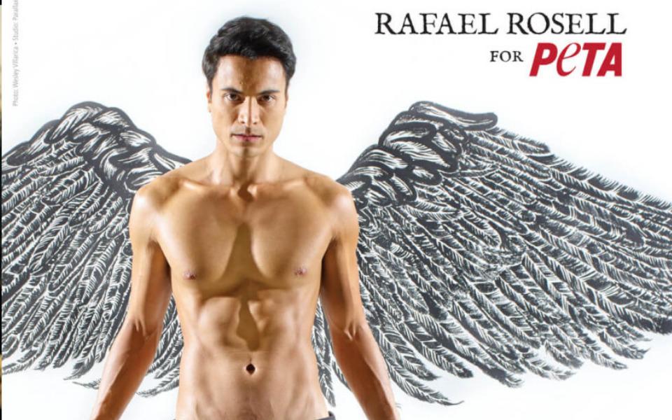 Rafael Rosell exposes his abs, urges you to go vegan | GMA News Online